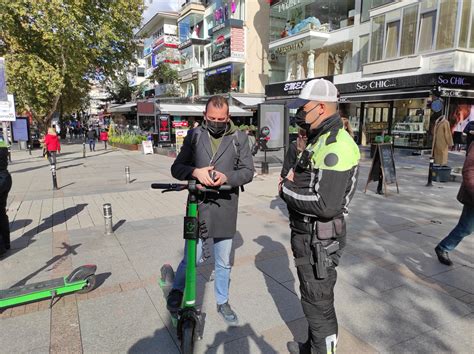 İstanbul da elektrikli scooter kullanımına ilişkin denetim gerçekleştirildi