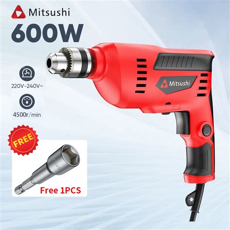 Mitsushi Mit30 600w 65mm Electric Drill 220 240v 60hz Corded Drill Wired Drill Impact Drill