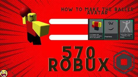 How To Make The Baller Avatar Youtube