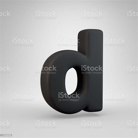 검정색 고무 소문자 D 흰색 배경에 고립입니다 0명에 대한 스톡 사진 및 기타 이미지 0명 3차원 형태 검은색 Istock