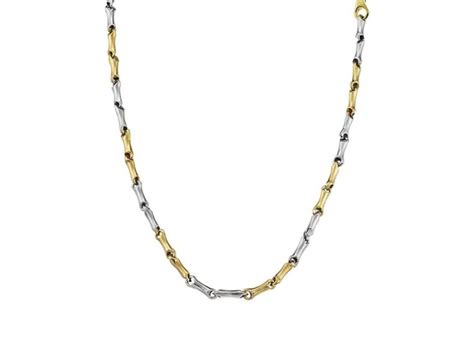 Collana Da Uomo Zancan Insignia In Oro Bianco E Oro Giallo