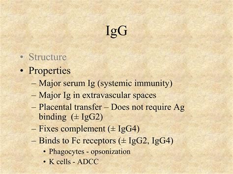 Immunoglobulin Structure And Functionppt