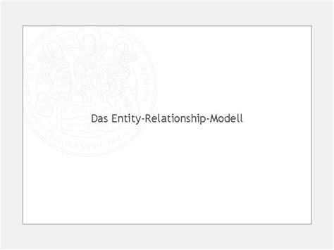 Das EntityRelationshipModell Kardinalittsarten Chen N 1 Krhenfu MinMax