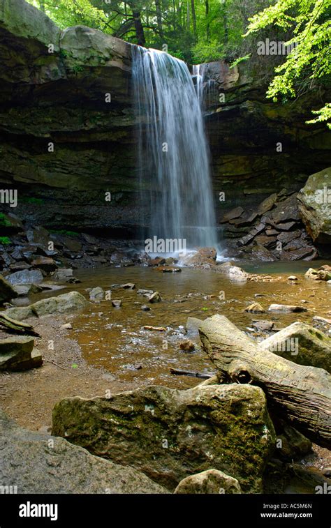 Cucumber Waterfalls In The Ohiopyle State Park Recreation Area In