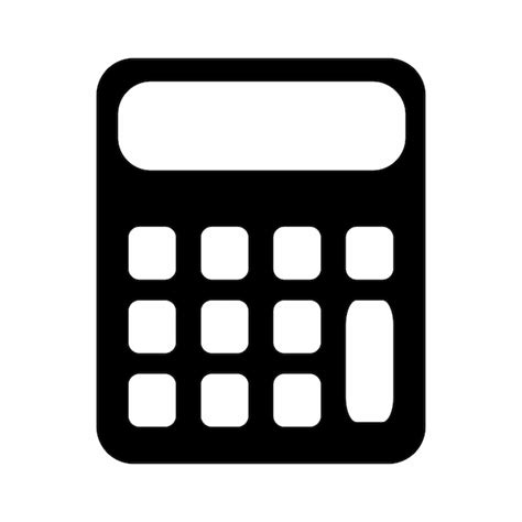 Premium Vector Calculator Calculate Black Icon Button