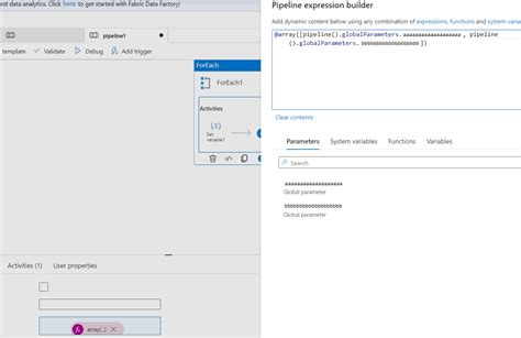Azure Data Factory Foreach With Global Parameters Stack Overflow