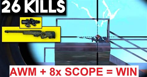 Awm 8x Scope Win 26 Kills Solo Pubg Mobile Teach Computer