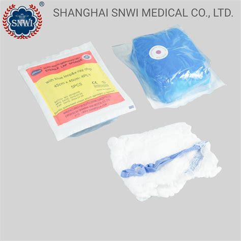 Disposable Medical Surgical Pure Cotton Absorbent Sterile Gauze Lap