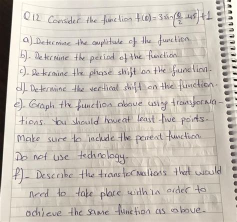 solved q 12 consider the function f θ 3sin 2θ−45 1 a