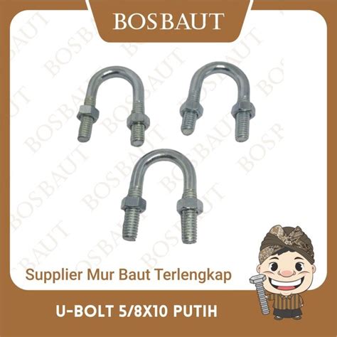 Jual Baut U U Bolt Galvanis 5 8 X 10 Shopee Indonesia