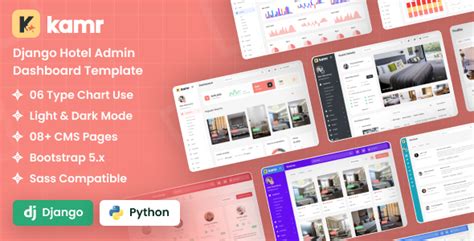 Kamr Django Hotel Admin Dashboard Template Graphicfort