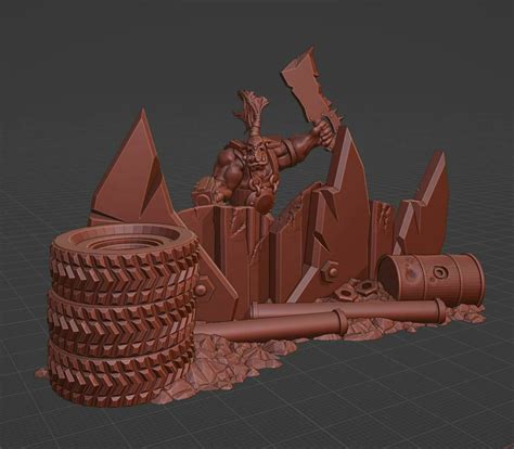 3d File Space Orks Wall Terrain 02・3d Printable Model To Download・cults