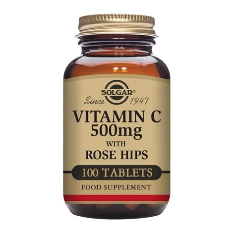 Solgar Vitamin C 500 Mg With Rose Hips 100 Tabl Fiksuapteekki