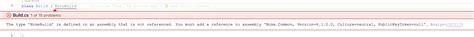The Type Is Defined In An Assembly That Is Not Referenced Issue Dotnet Vscode