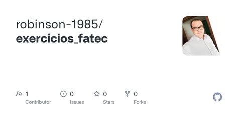 GitHub Robinson 1985 Exercicios Fatec
