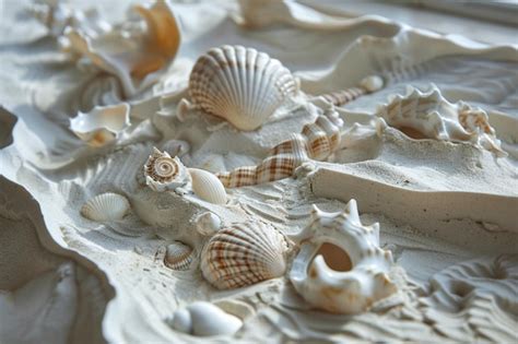 Premium Photo The Sand Table Is Adorned With A Treasure Trove Of Generative Ai