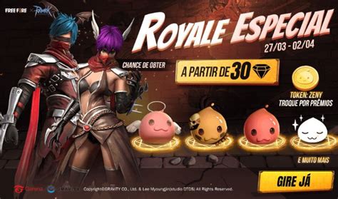 Novo Sorte Royale Especial E Evento De Troca Do Zeny FREEFIRENEWS