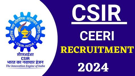 CSIR CEERI Recruitment Notification Out For Technician Post Apply Online Enijukti In