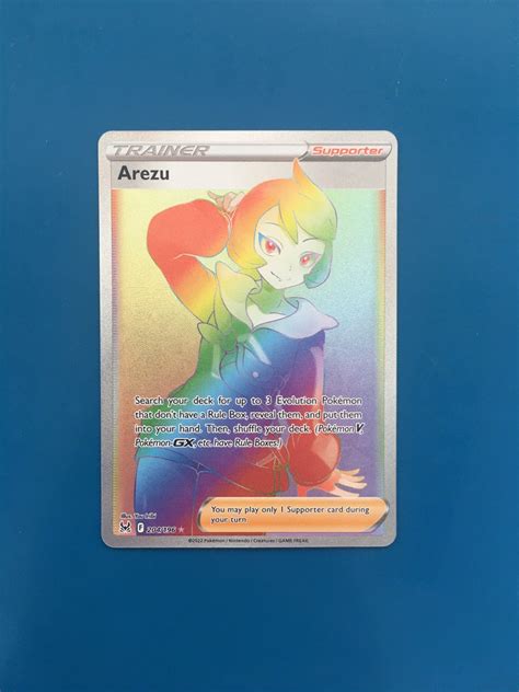 Arezu 204196 Full Art Rainbow Lost Origin Trainer Pokemon Tcg Card