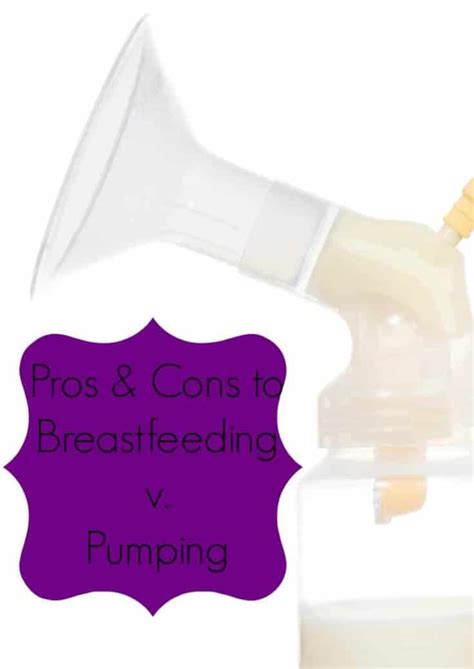 Pros And Cons Of Breastfeeding Vs Pumping In Apr 2025