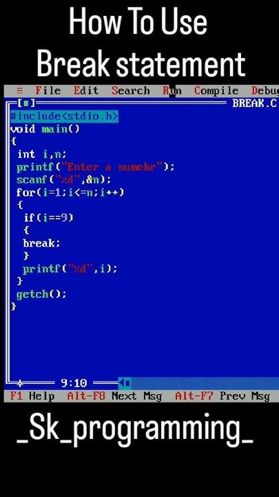 Use Break Statement In C Programming Treandingviralshortytshorts