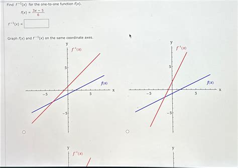 solved find f 1 x ﻿for the one to one function