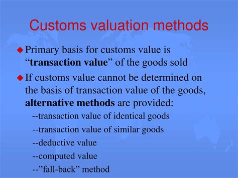 Ppt Wto Customs Valuation Agreement Powerpoint Presentation Free Download Id 6730219