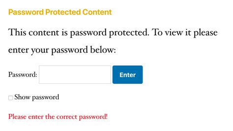 Customize Partial Content Protection Pcp Password Form With Wordpress Customizer Password