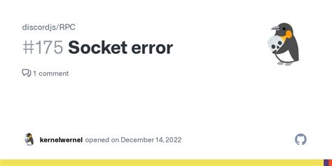 Socket Error Issue Discordjs Rpc Github