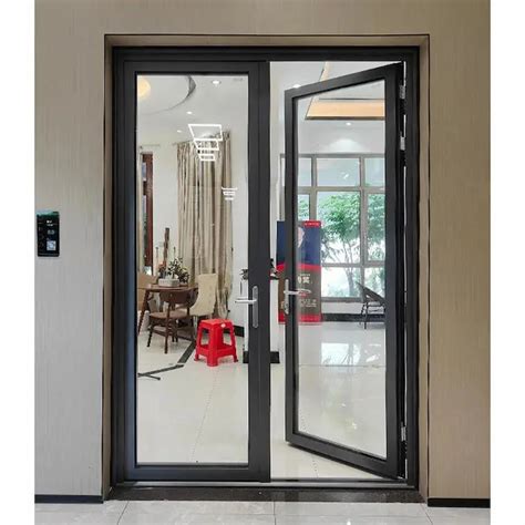 Double Glass Exterior Aluminium Out Swing Patio Doors Commercial French
