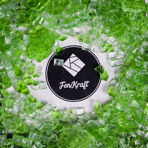 Light Green Fire Pit Glass 500g Fenkraft Fenkraft Art Resin