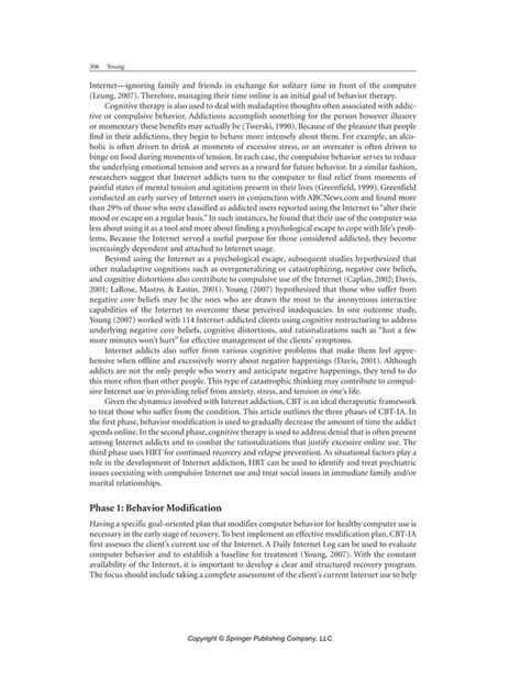 Cbt For Internet Addiction Pdf
