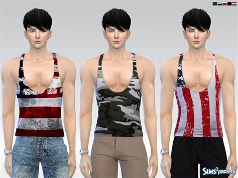 Скачать майка Gym Troop Muscle от McLayneSims для Симс 4