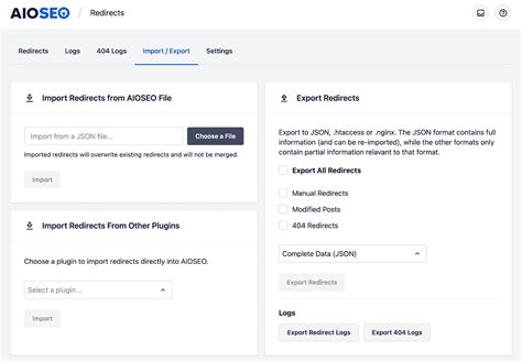 Importing Redirects From Other Plugins Aioseo