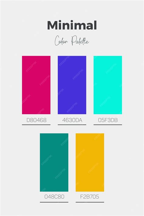 Rgb Hex의 벡터 Pantone 색상 팔레트 카탈로그 샘플입니다 새로운 패션 컬러 트렌드 색상의 예 프리미엄 벡터