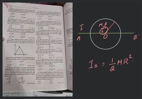 7142 28 The Moment Of Inertia Of A Uniform Circular Disc 33 A Ring Of