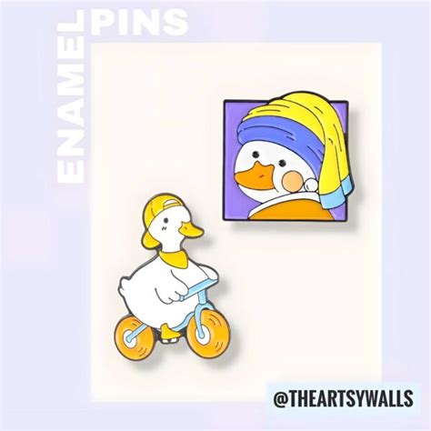 Ducky Enamel Pins The Artsy Walls