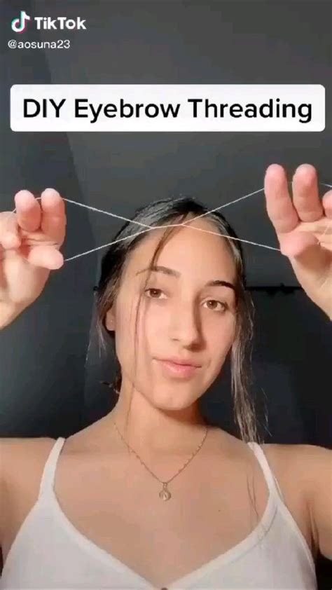 Diy Eyebrow Threading Skin Care Body Skin Care Eye Makeup Tutorial