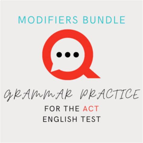 Modifiers Practice Bundle Unit For Act Or Sat English Grammar Prep