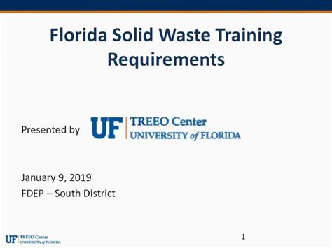 PDF Florida Solid Waste Training Requirements WPF Training Not Trained For Landfill