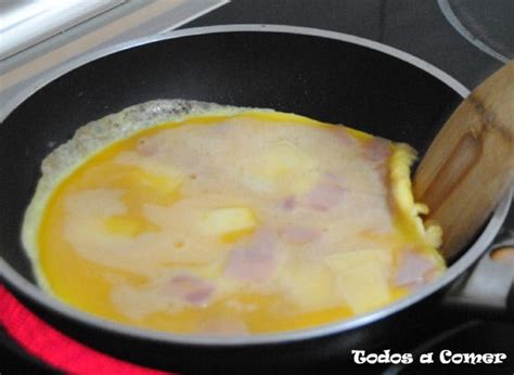 Tortilla Francesa De Jamón Y Queso Todos A Comer