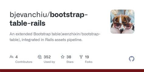 github bjevanchiu bootstrap table rails an extended bootstrap table