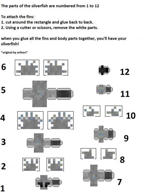 마인크래프트 종이모형 Minecraft 몬스터 종이모형 모음 5탄 네이버 블로그