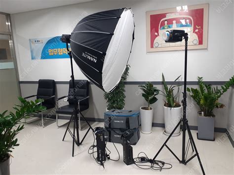 [nanlite] 난라이트 포르자300b Forza 삼각대 조명 플래시 중고나라