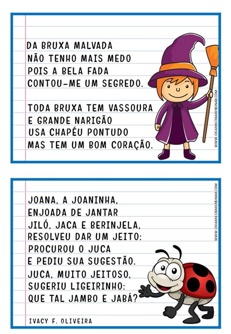 FICHAS DE LEITURA PEQUENOS TEXTOS
