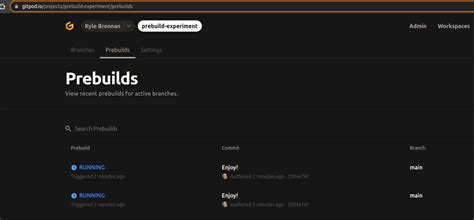 Two Prebuilds Are Created For One Pushed Commit Issue Gitpod