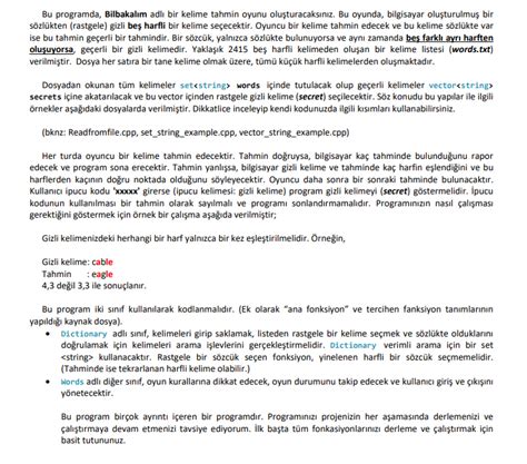 GitHub ozlemkayikcii GuessTheWord Bil Bakalım Konsol Oyunu eşleşen harflerle kelime tahmin