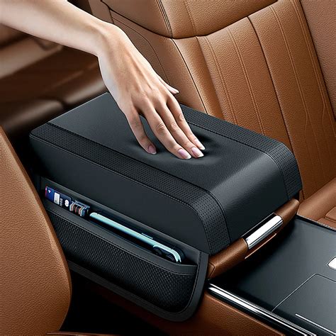 Caja De Reposabrazos De Coche Almohadilla De Altura Coj N De Cuero