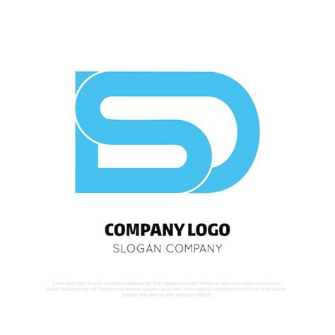 Premium Vector | Ds company logo