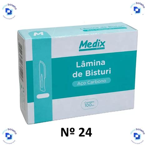 Lâmina de Bisturi de Aço Carbono Estéril Nº C Unds Medix